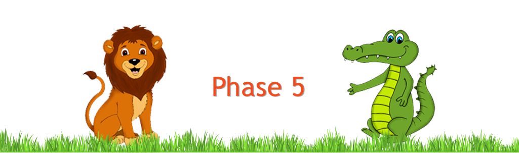 Backpack Phonics | physical phonics, active phonics | phase 5